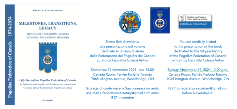 Book Launch - Milestones, Transitions, Legacy - Italian-Canadian ...